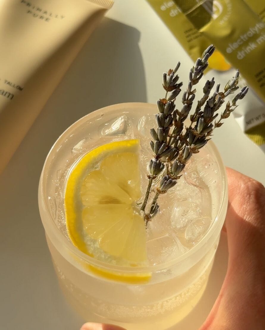 Lavender Lemon Lime Mocktail Recipe – Primally Pure